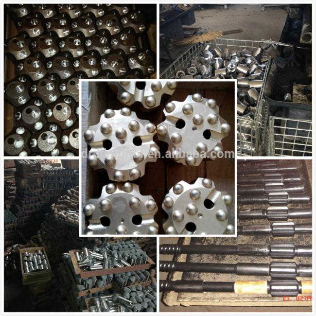 Caña abajo de las brocas del martillo del agujero, pedazo de la buena calidad 152m m 155m m 159m m 165m m 172m m 178m m 190m m 203m m QL60 DHD360 SD6M60 de DTH