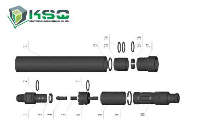 China A broca de rocha utiliza ferramentas o CNC que mói DTH380-11 o cilindro interno, martelo DTH380 à venda