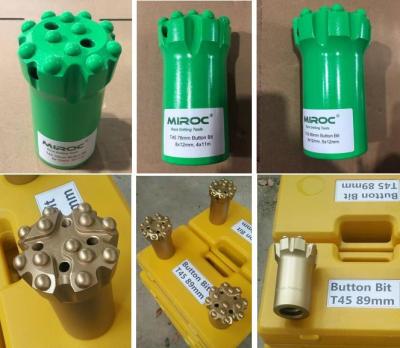 China Broca retractable T45 para minar/construcción, forja del carburo de tungsteno en venta