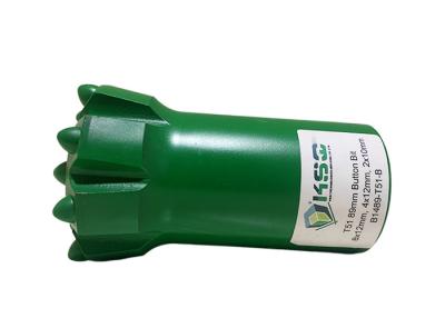 China Los pedazos de botón del hilo del carburo de tungsteno de T51 89m m oscilan las herramientas de perforación en venta