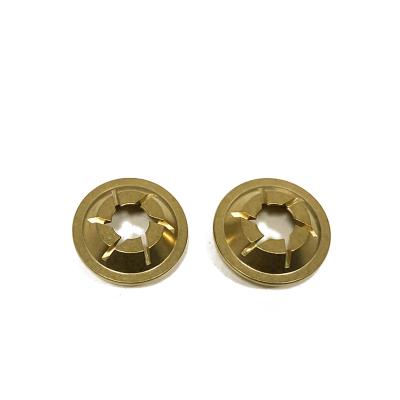 Κίνα Pressure Foot Disk Insert Copper Golden 28mm For PCB HiCNC Drilling Machine Consumables Manufacturer προς πώληση
