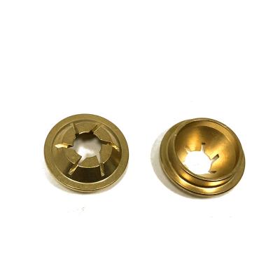 Κίνα Copper Golden Pressure Foot Disk Insert 28mm For CNC PCB HiCNC Drilling Machine OEM Available προς πώληση