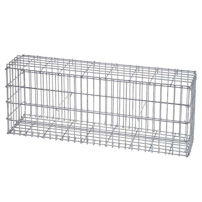 Welded wire mesh gabion box structure