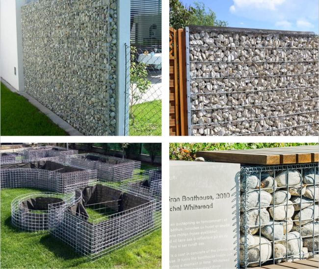 Gabion in landscaping project