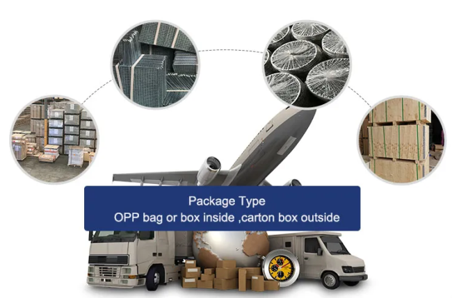 Stainless steel filter discs final packaging with labels