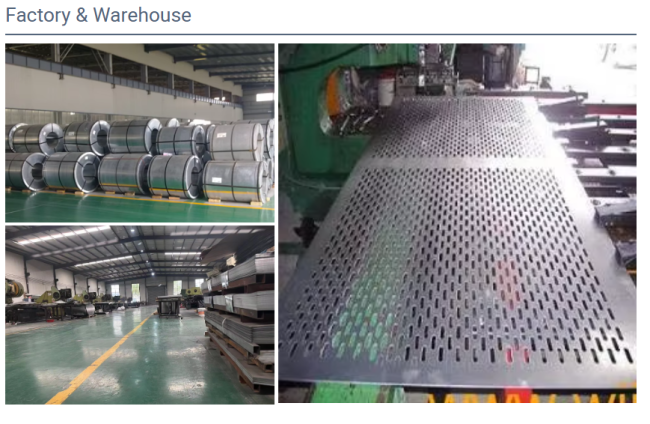 Packaging and shipping process for perforated metal sheets