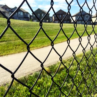 China 8ft Hot Dipped Galvanized And PVC Coated Cyclone Mesh Chain Link Fence Protection Mesh for sale