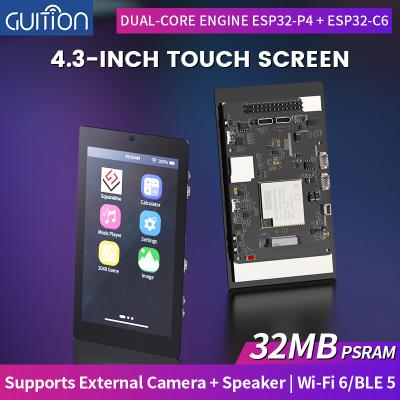Κίνα JC4880P443C_I_W Κιτ ανάπτυξης οθόνης αφής IPS 4,3 ιντσών υψηλής απόδοσης κόστους υποστηρίζει διπλές πλατφόρμες ESP32P4/ESP32-C6 προς πώληση