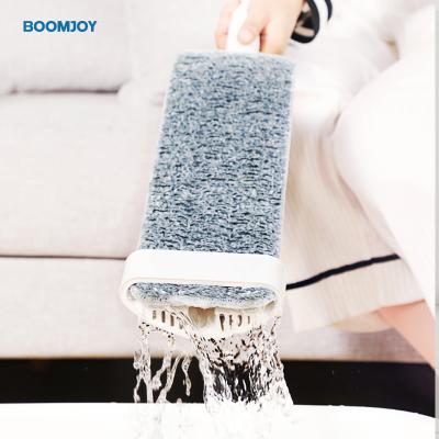 Cina BOOMJOY Sustainable Squeeze Flat Mop With Bucket Hand Free Squeeze And Spray Mop in vendita