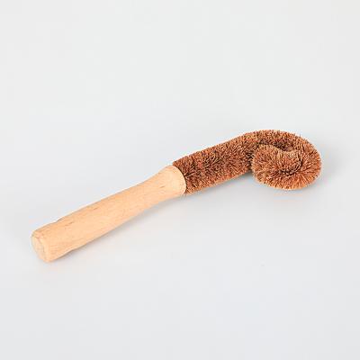 Cina New product household bamboo water bottle brush sustainable boomjoy cleaning brush water bottle brush in vendita