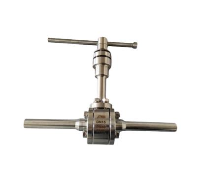 China Screwed End Connection Cryogenic Ball Valve PCTFE Seat Material for Low Temperatures for sale