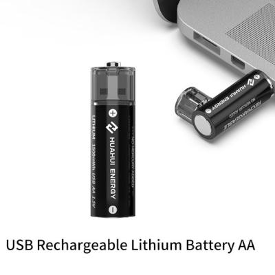 Cina CE USB Rechargeable Battery , AA 02 1.5V 1000mAh Technology Portable Usb Battery in vendita