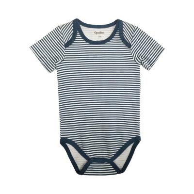 China Verão 100% de algodão de manga curta Roupas de romper para bebê confortável Bodysuit à venda