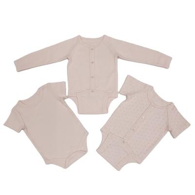 China Unisex Bodysuit de bebê conjunto de algodão baby jumpsuits com manchas curtas suporte à venda