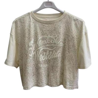 China 160 gram Stof Gewicht O-Neck Korte mouwen Slim Crop Top Meisjes T-shirt Voor Kinderen Zomer Te koop