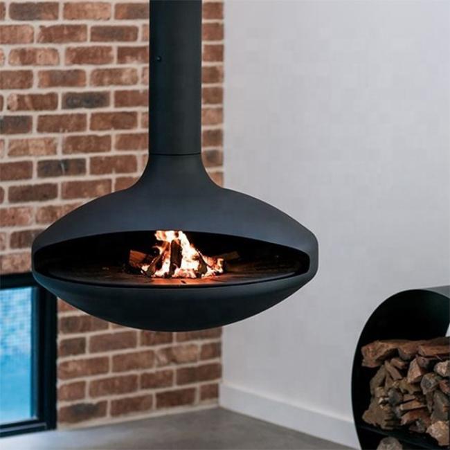hanging fireplace