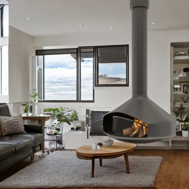 real fire fireplace