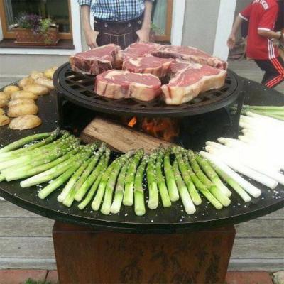 중국 5-10 사람들 바비큐를 위한 야외 코르텐 강 BBQ 그릴 화로 판매용