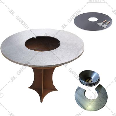 중국 Rusty Surface Corten Steel BBQ Grill Outdoor Heavy Duty 판매용