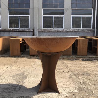 중국 Rusty Surface Corten Steel BBQ Grill Outdoor Heavy Duty 판매용
