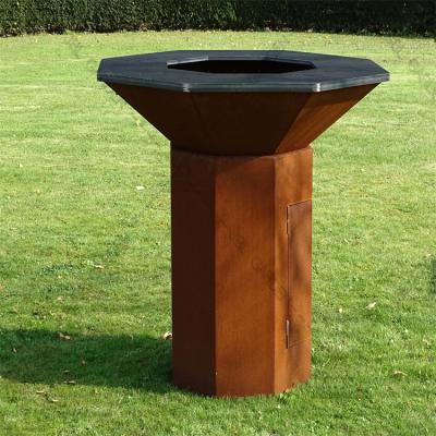 중국 Rusty Surface Corten Steel BBQ Grill Outdoor Heavy Duty 판매용