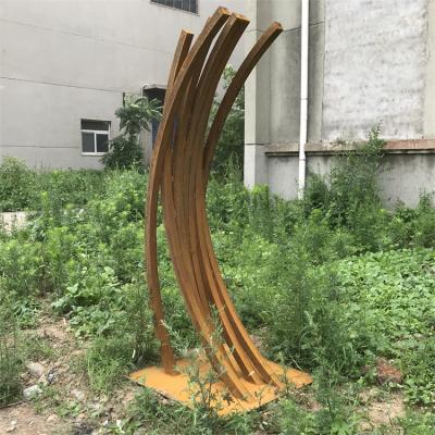 중국 ISO9001 SGS Corten Steel Sculpture Garden Decoration Art Leaf Metal Tree 판매용