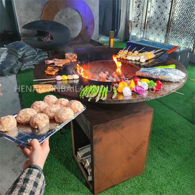 중국 Customization Outdoor Cooking Steel  Bbq Grill Corten Steel Fire Bowl 1000mm 판매용