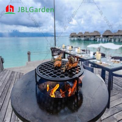 중국 Corrosion Resistant Corten Steel BBQ Grill Outdoor Charcoal Grill Rusty Red 판매용