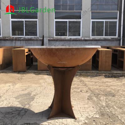 중국 Corrosion Resistant Corten Steel BBQ Grill Outdoor Charcoal Grill Rusty Red 판매용