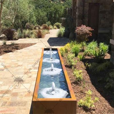 Κίνα Decorative 1800mm Corten Steel Water Feature Rain Curtain Water Fall SGS προς πώληση