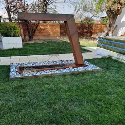 Κίνα Decorative 1800mm Corten Steel Water Feature Rain Curtain Water Fall SGS προς πώληση