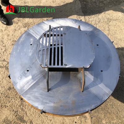중국 D800mm Portable Corten Steel Steel BBQ Grill Outdoor Weather Resistant 판매용