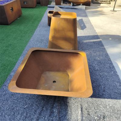 중국 CE Certification Rusty red Corten Steel Bbq Grill Wood Fired  Customized 판매용