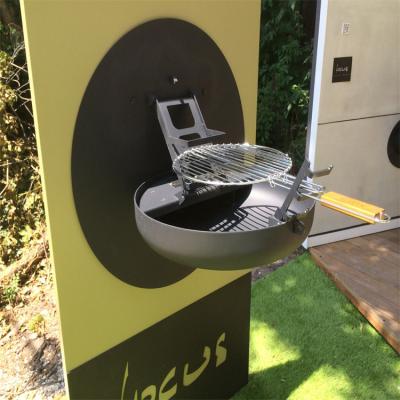 중국 Fold Hanging  Steel BBQ Grill  Garden Portable Barbecue Grill Wall Installation 판매용