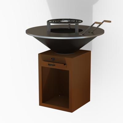 중국 야외 1200mm 지름 요리판 강철 BBQ 그릴 청소가 쉬운 코튼 강철 판매용