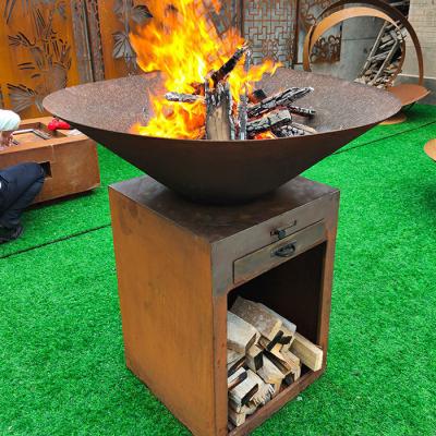 중국 낡은 강철 BBQ 그릴 조립 필요 예 연료 목재 / 목탄 판매용