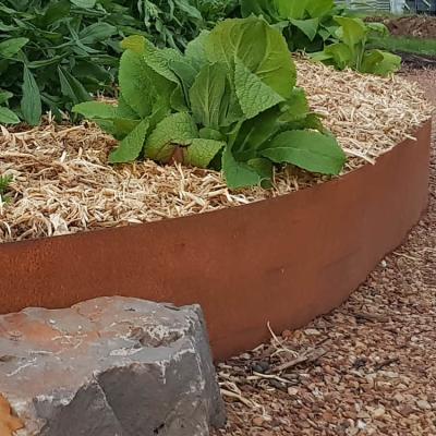 Κίνα χορτοτάπητας 3.2ft Corten που ακονίζει 1.6mm σύνορα χάλυβα Corten 6 ίντσας προς πώληση