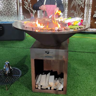 중국 상업적이어서 야영하는 코르텐 강 BBQ 그릴 19 인치 판매용