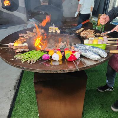 중국 상업적이어서 야영하는 코르텐 강 BBQ 그릴 19 인치 판매용