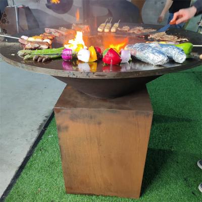 중국 상업적이어서 야영하는 코르텐 강 BBQ 그릴 19 인치 판매용