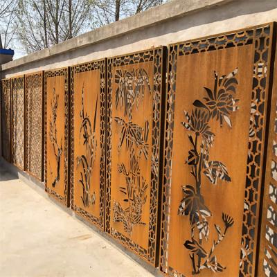 Κίνα κοπή χάλυβα επιτροπών ISO9001 Corten φρακτών κήπων μετάλλων 0.2cm διακοσμητική προς πώληση