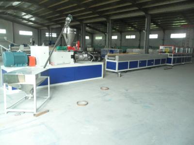 China Automatic PE WPC Extrusion Line , Conical Twin Screw Extruder for sale