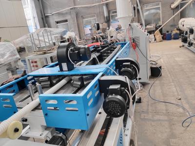 중국 하수 시스템용 자동 PE 노러브 파이프 제조 기계, SJ65/33 HDPE 노러브 파이프 엑스트루더 기계 판매용