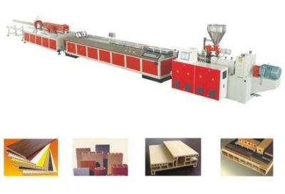 China PP PE PVC WPC Profile Production Line With Double Screw Extruder for sale