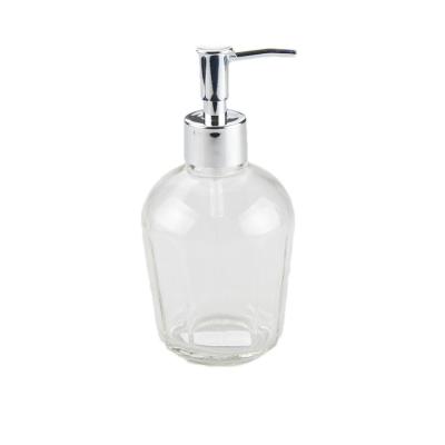 Cina OEM 13oz bottiglie di sapone in vetro con pompa di plastica versatile in vendita