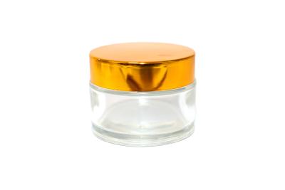 Cina Contenitori cosmetici in vetro trasparente da 50 ml con tappo a vite in vendita