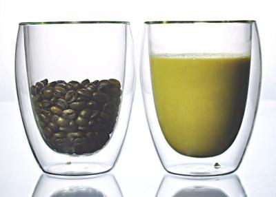 Cina Tazza di vetro personale doppia/servizio di vetro su ordine dell'OEM delle tazze in vendita