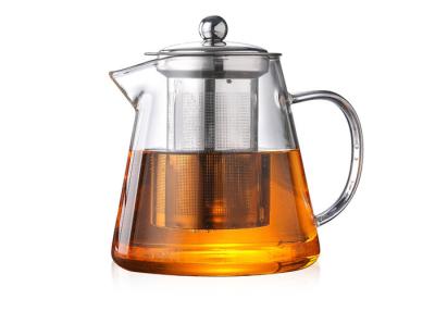 Cina Chiara teiera di vetro termoresistente con Infuser intorno a forma del quadrato di forma in vendita