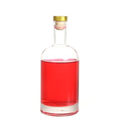 Cina Bottiglie di vino di vetro vuote della vodka pura su ordinazione con Cork Lid 750ml 500ml 375ml in vendita