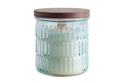China Forma cuadrada de los envases de cristal del candelero vacío decorativo de la boda en venta